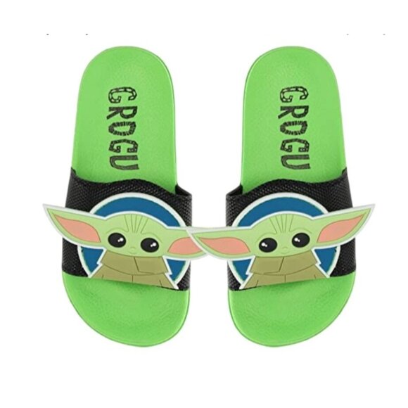 Star Wars | Shoes | Star Wars Mandalorian Grogu Kids Slide Sandals Size ...